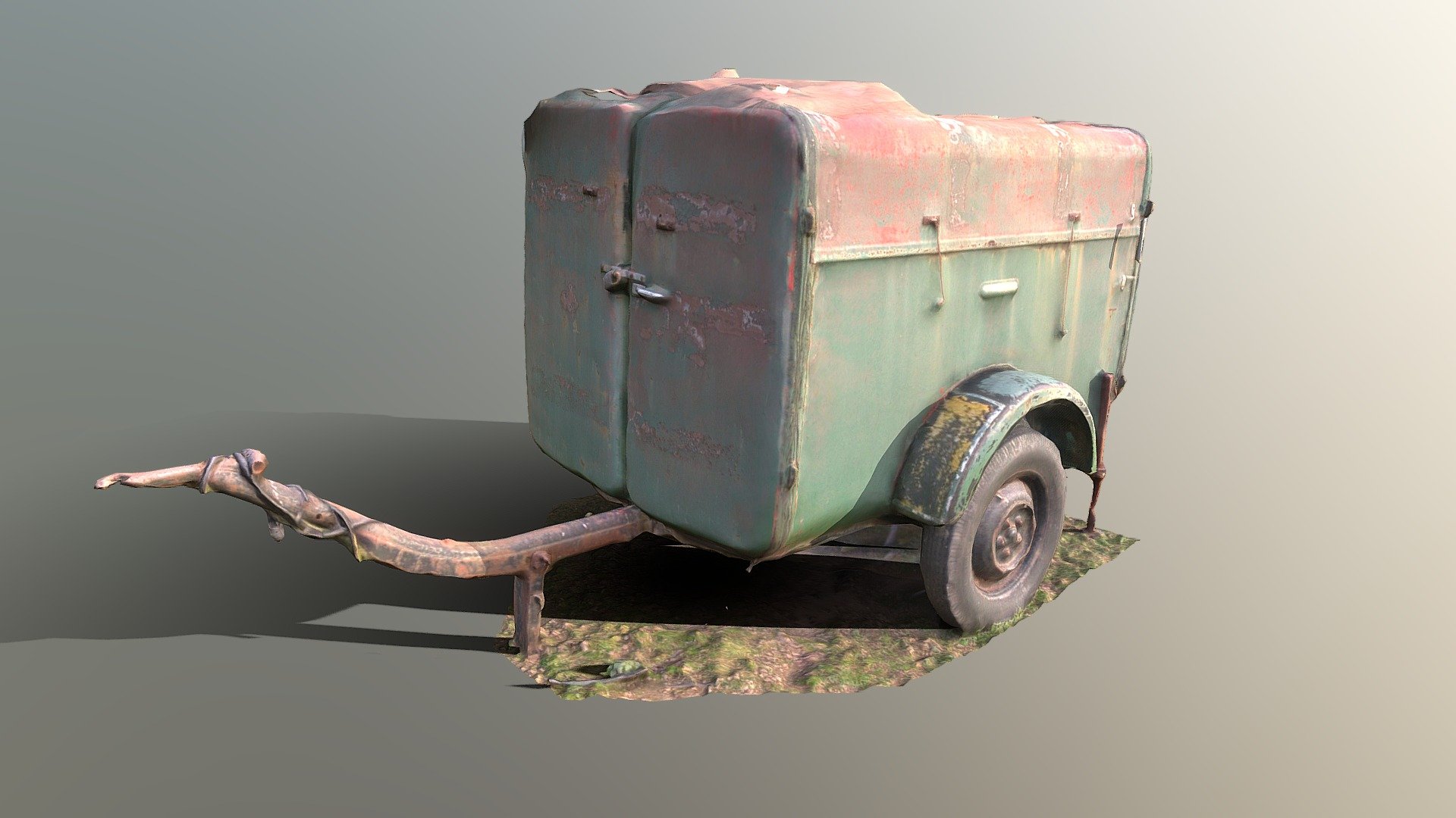 Old trailer [PBR textured, free download] - Download Free 3D model by ...