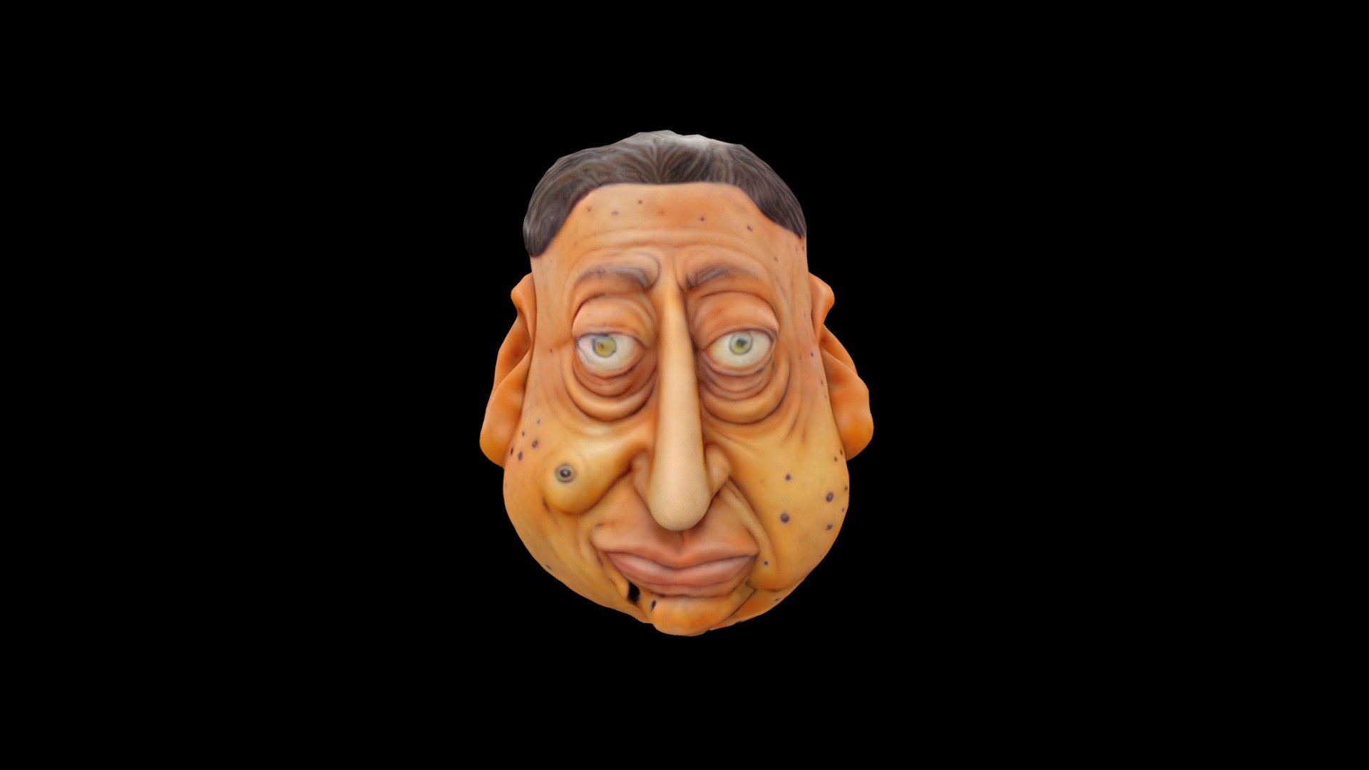 a three dimensional render of a man s face with - Download Free 3D ...