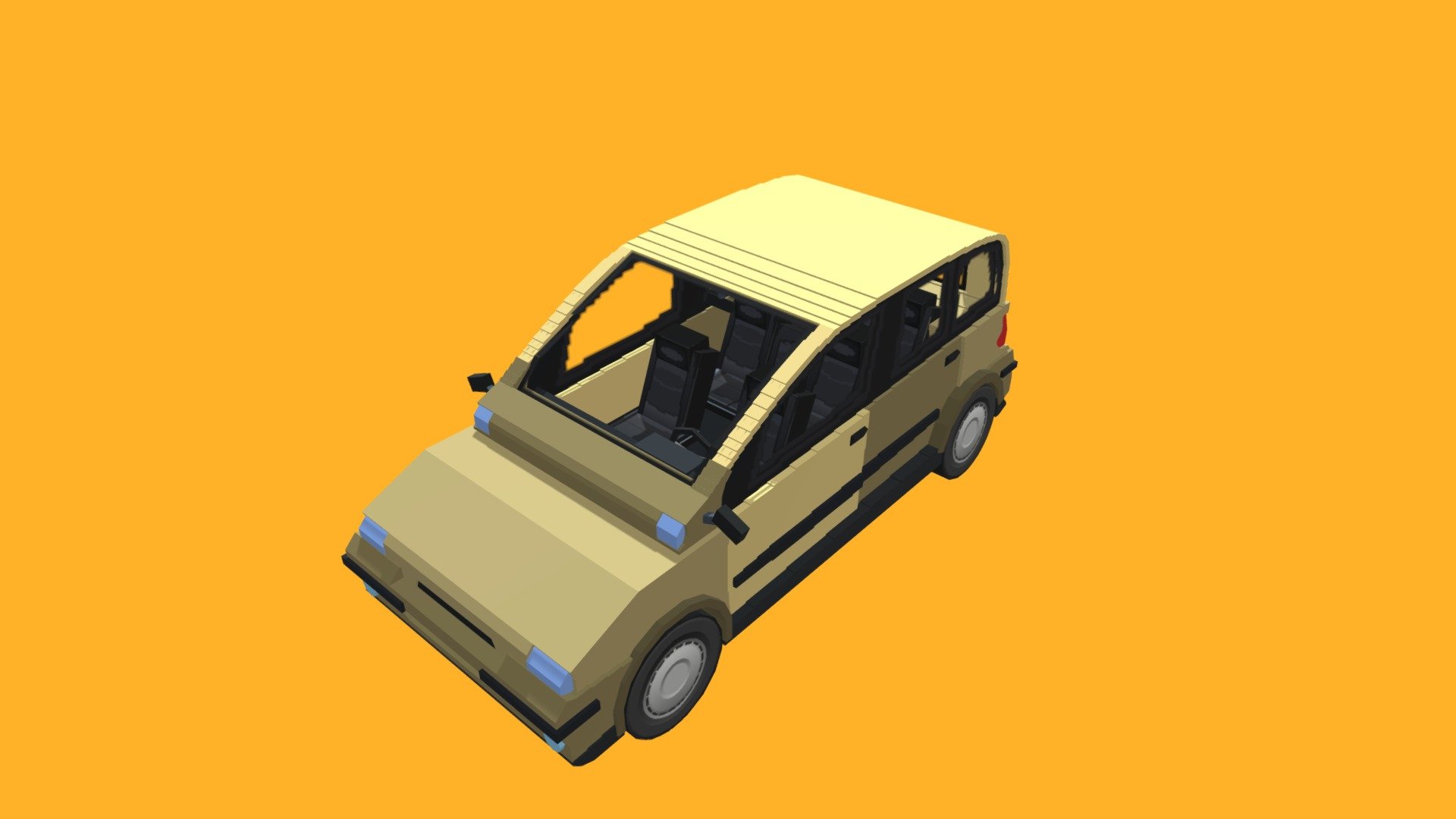 PixelMine | Fiat Multipla - 3D model by PixelMine [2a1179a] - Sketchfab