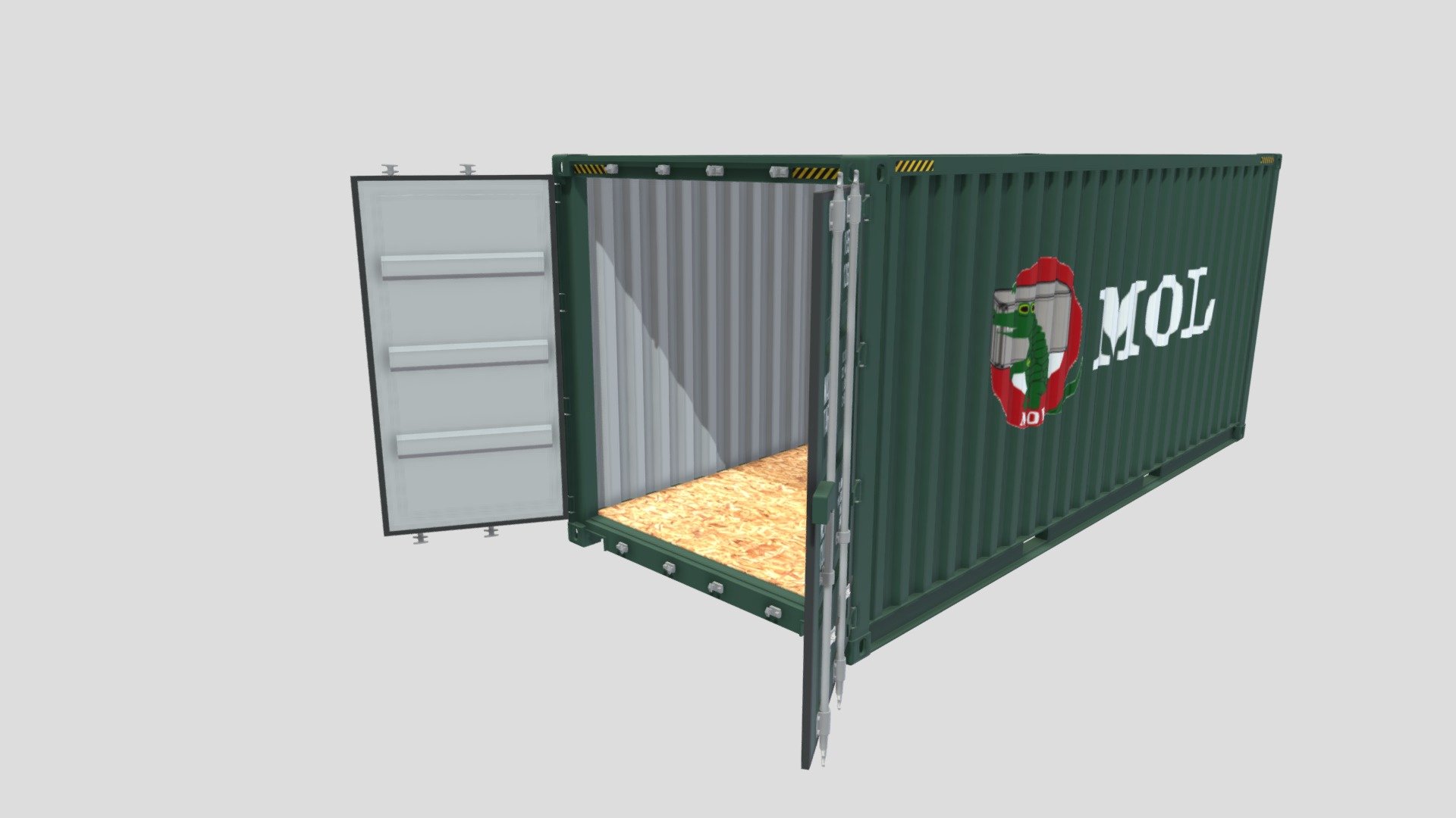 20ft Shipping Container MOL - Buy Royalty Free 3D model by dragosburian ...