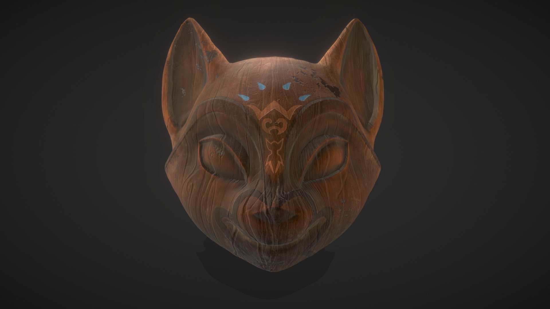 Wooden Mask Stylized - 3D model by alexi.smnd [2a126a0] - Sketchfab