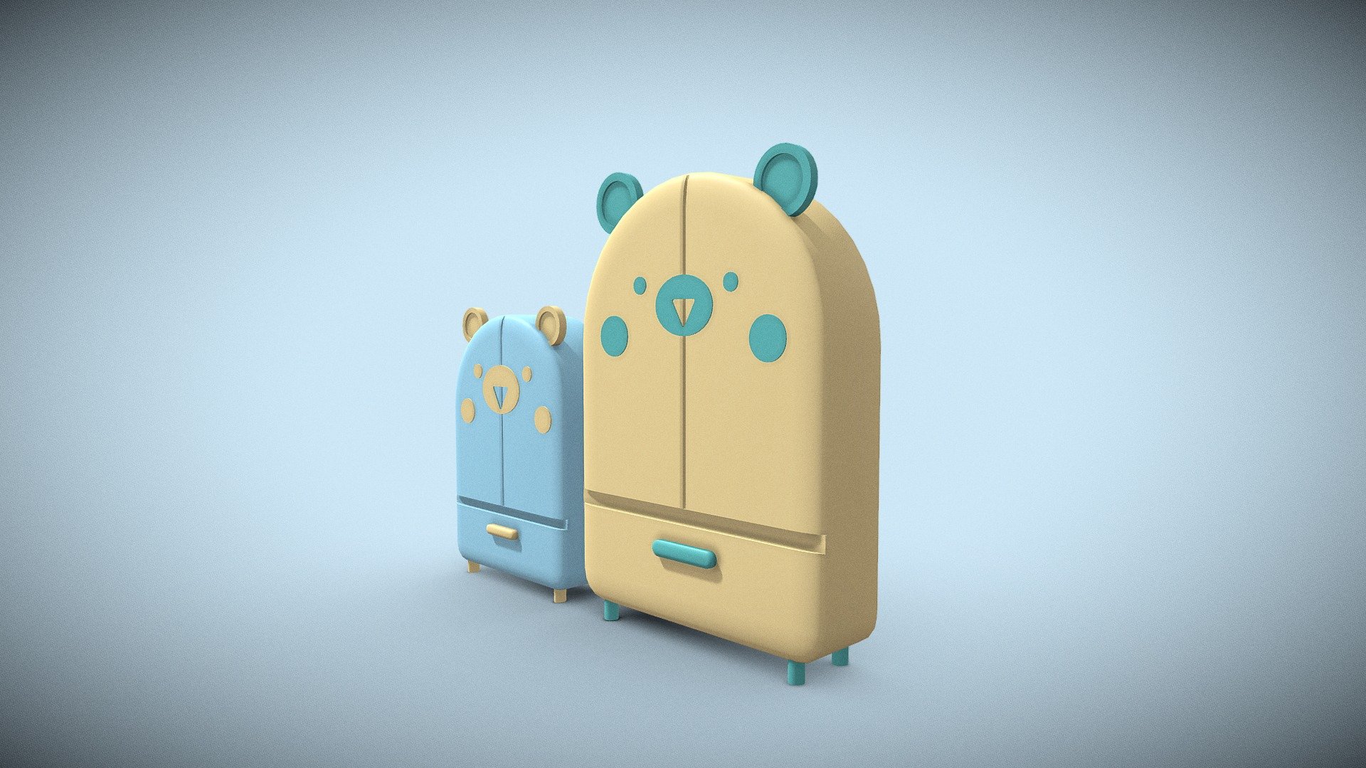 Stylized Teddy Cupboard - Buy Royalty Free 3D model by wingstech.3d ...