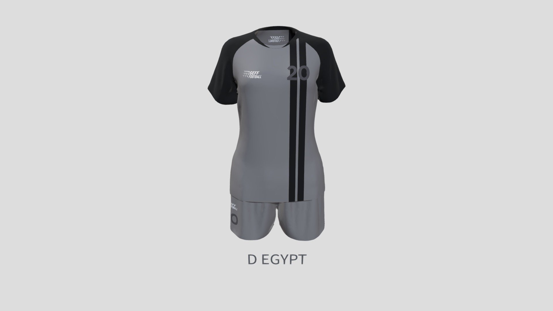 D EGYPT COLLECTION - FOOTBALL FEMENINO - 3D model by GEFF SPORT ...