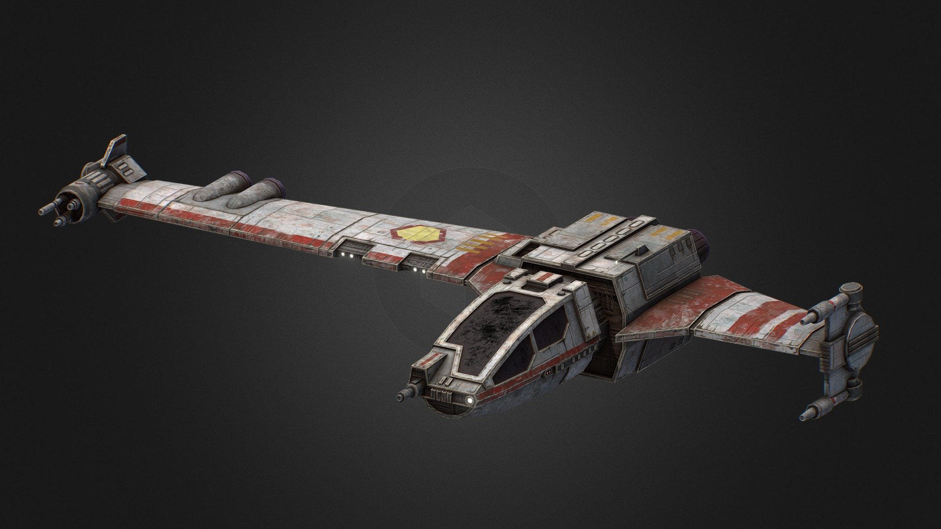 A/SF-03 Indictor (I-Wing) - 3D model by Kharak [2a173ad] - Sketchfab
