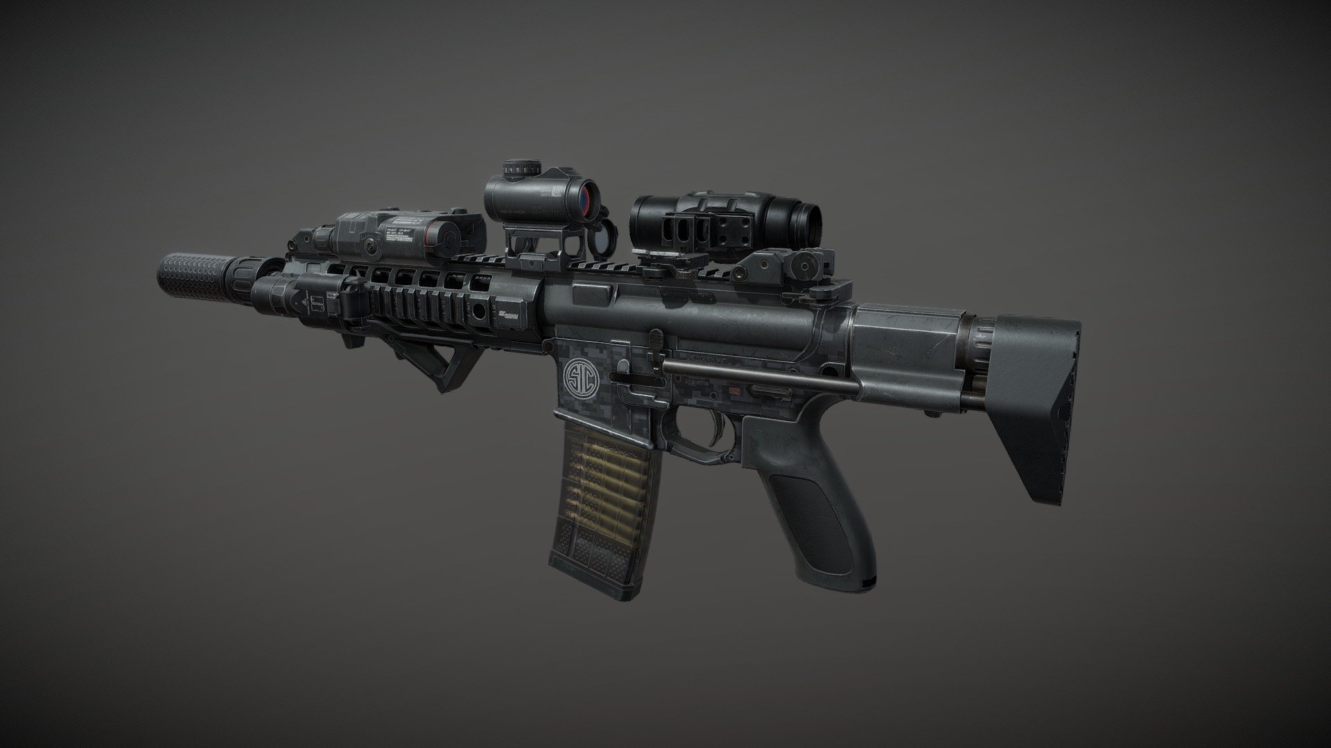 Sig516 Assault Rifle - 3D model by TonaTerry [2a19033] - Sketchfab