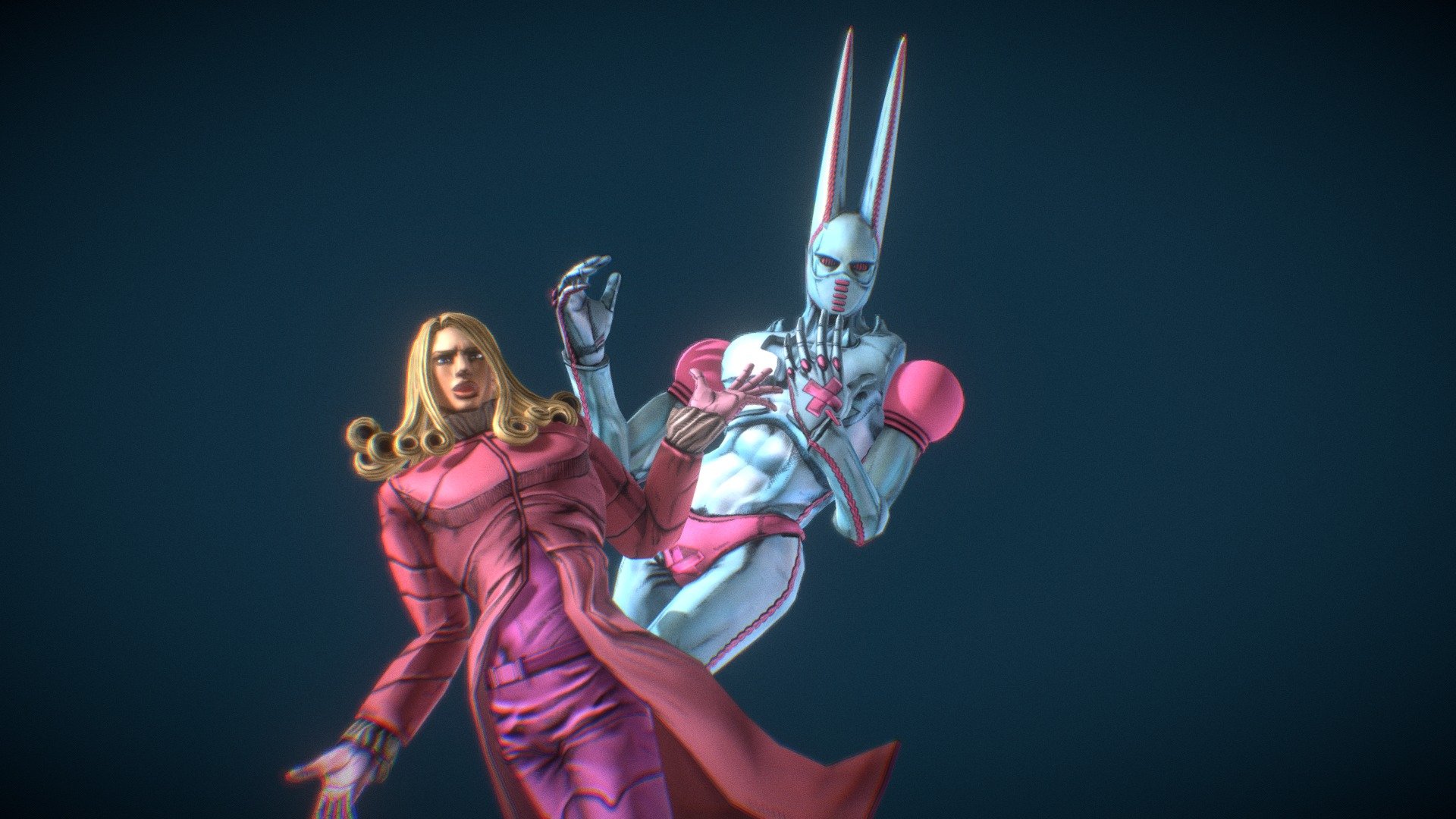 FUNNY VALENTINE & D4C || SBR - Download Free 3D model by shamus ...