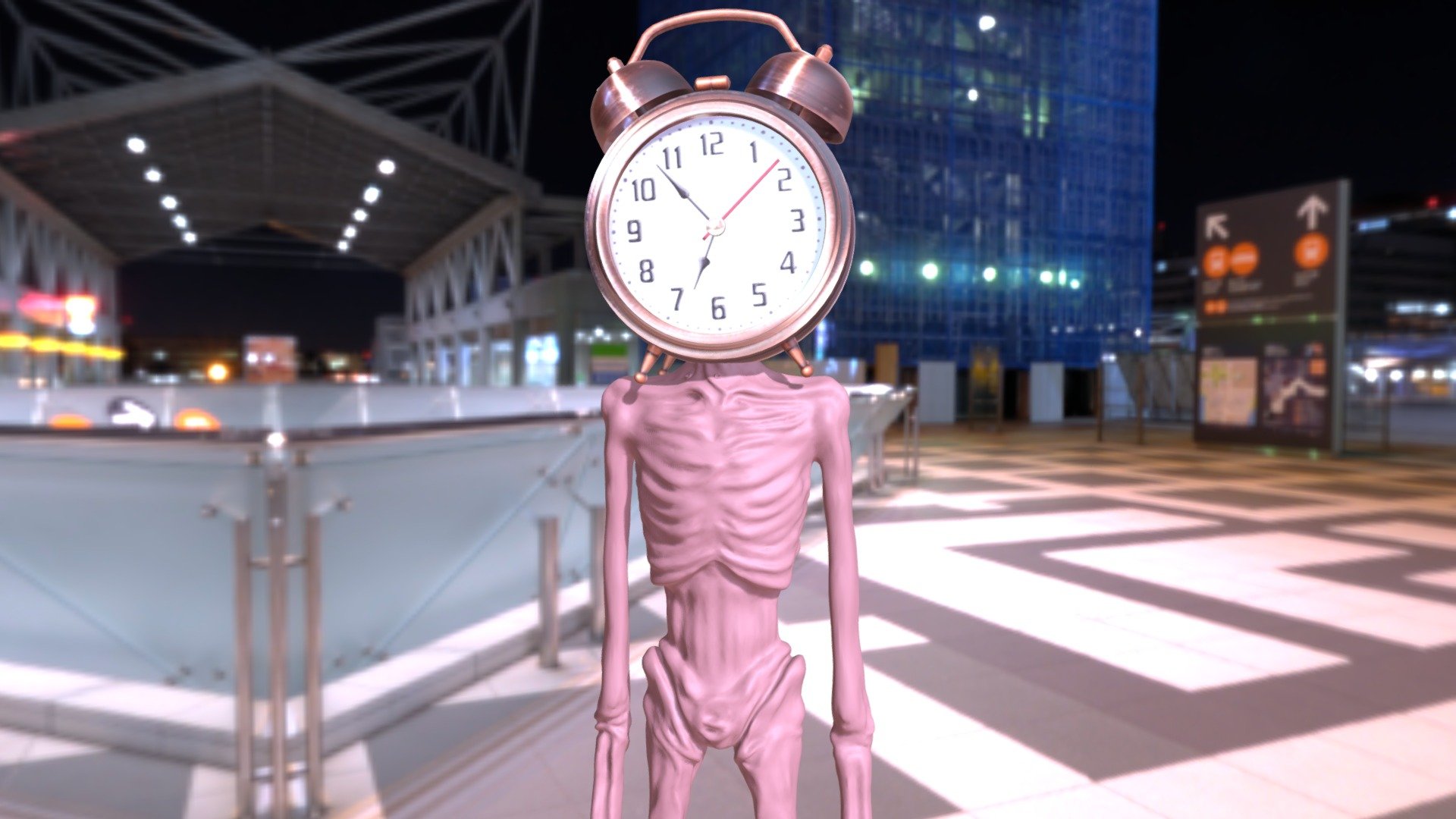 Alarm Clock Head - Download Free 3D model by Edward Johnson 3 ...