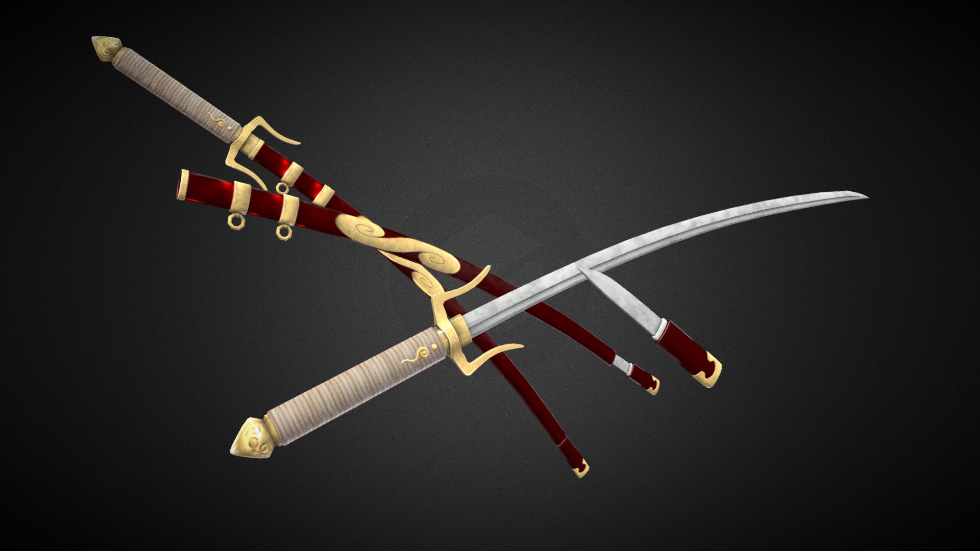 Mugen's Katana - Download Free 3D model by Guayard [2a1aaea] - Sketchfab