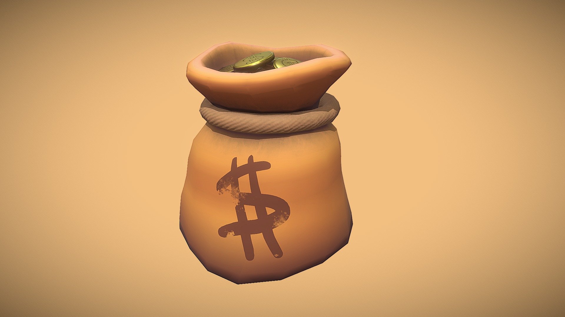 Gold Sack - 3D model by HSU, CHE-CHENG (@user46972) [2a1cc99] - Sketchfab