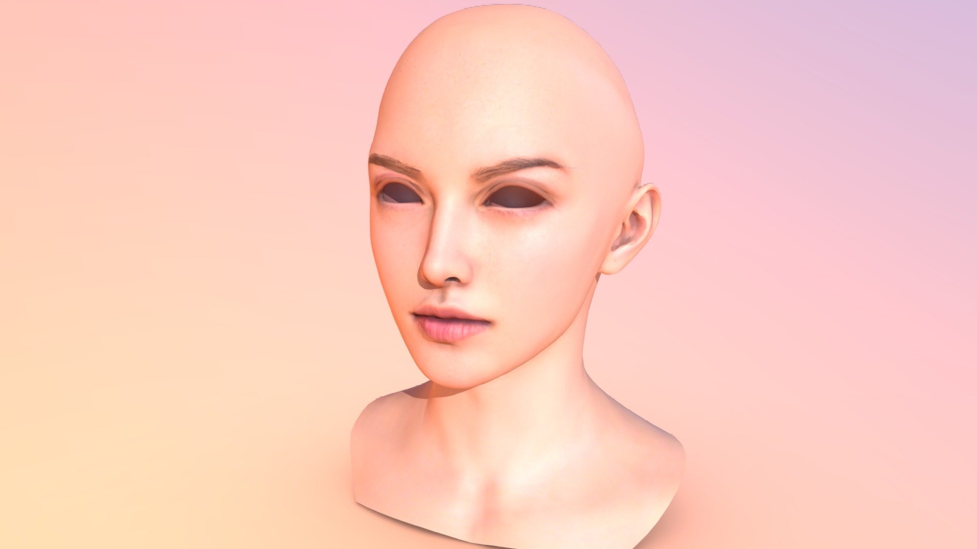 Kayle_Female head mesh 05 - 3D model by LÉONARDO S2 (@mikeyxpc ...