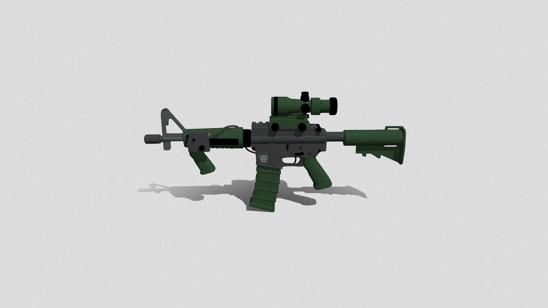 M4 Rifle with acog scope - Download Free 3D model by jesamabin [2a21b93 ...