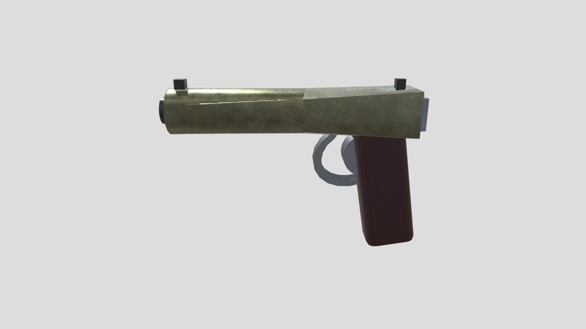 Film Noir Pistol - 3D model by OllieKestles [2a23332] - Sketchfab