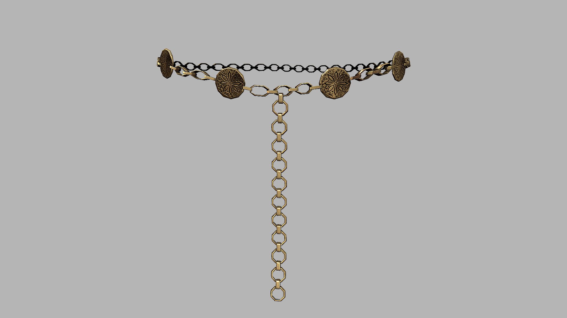 Gold Chains Medieval Belt - Buy Royalty Free 3D model by 3dia [2a251d5 ...