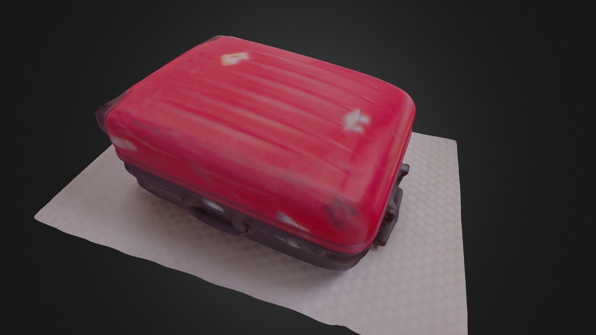 Red travel case - 3D model by Luis (@habitainer) [2a25b8e] - Sketchfab