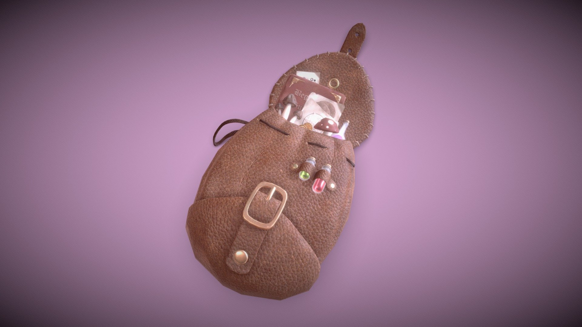 Apothecary's Satchel - 3D model by cally taylor ,` + (@cally_taylor ...
