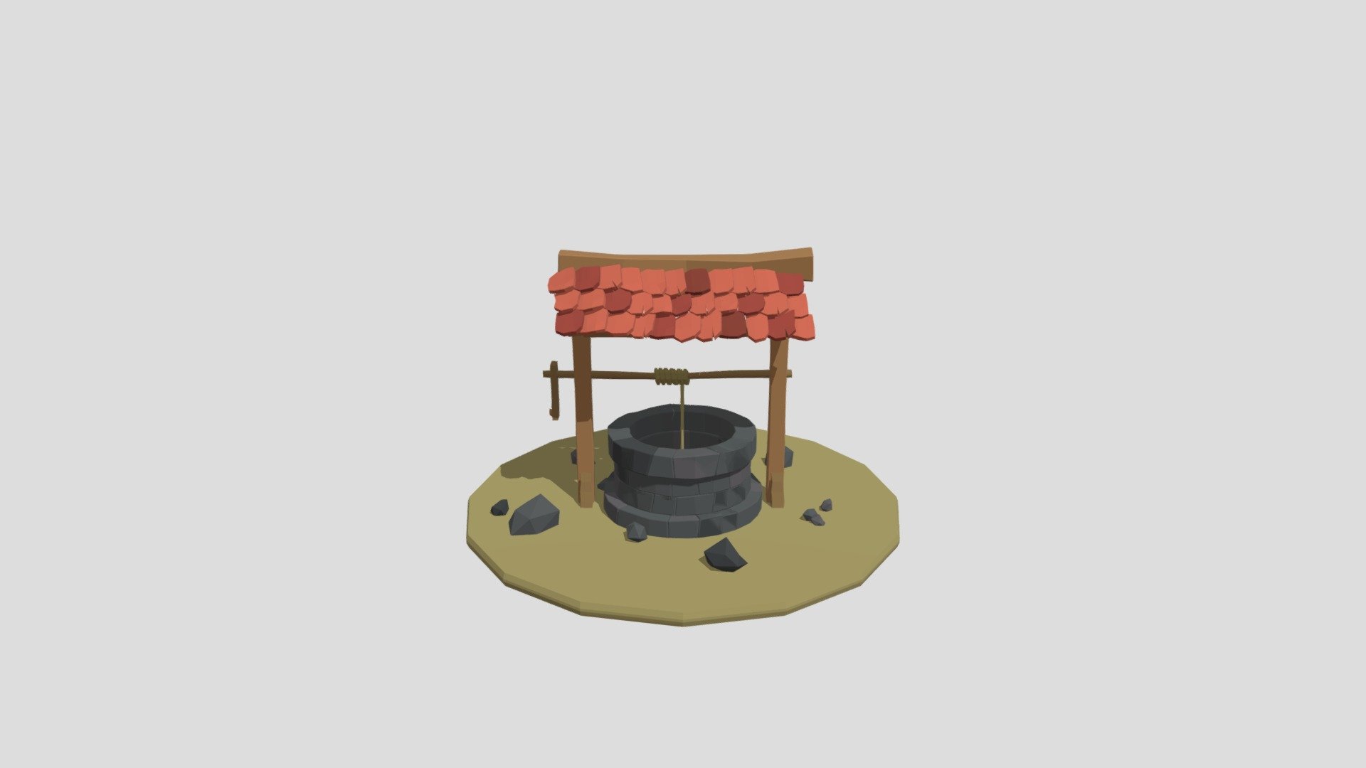 Well - Low Poly - Download Free 3D model by RenatoCarvalho [2a29e1b ...