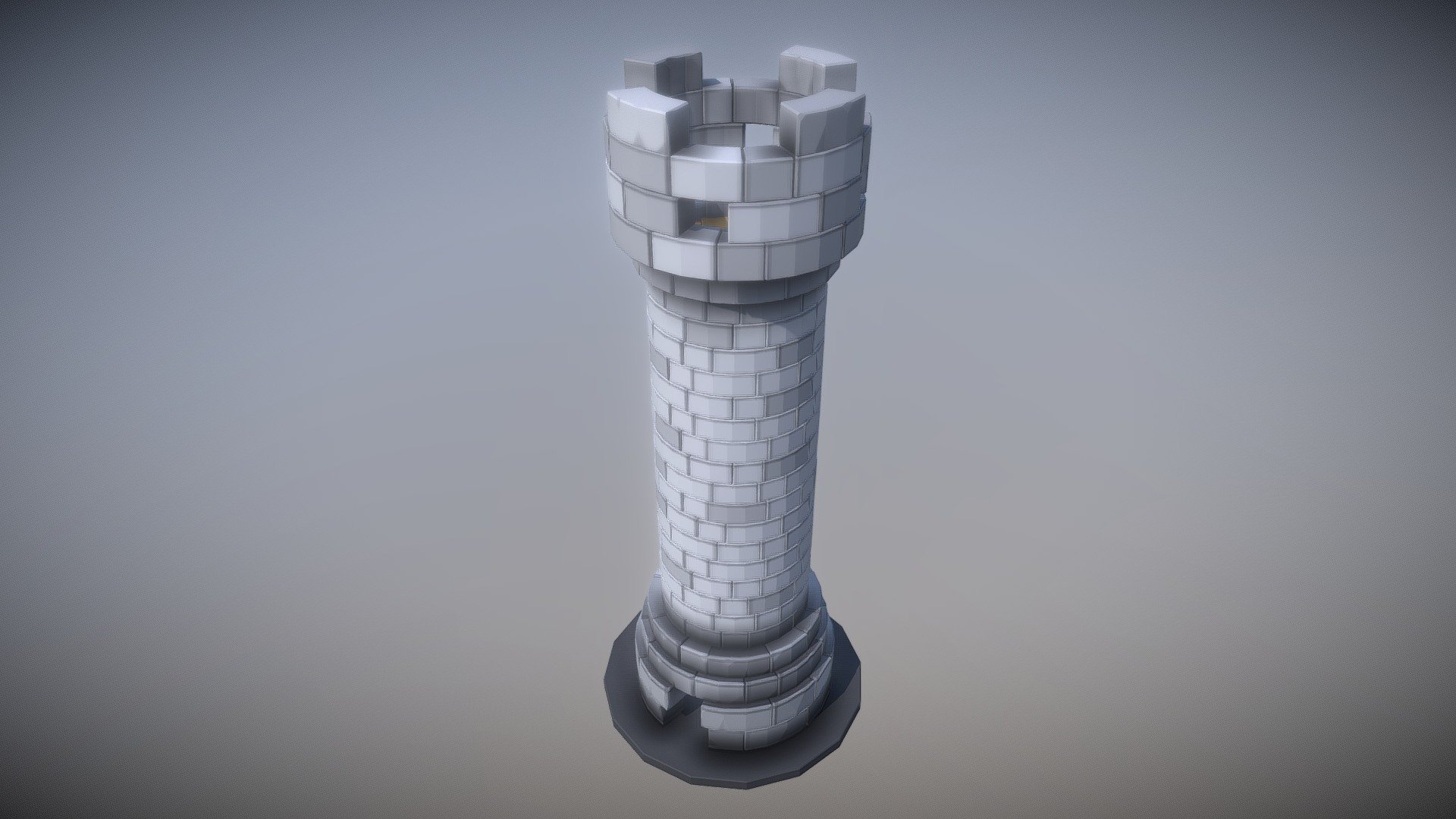 Tower Low Poly Rock and Block castle - Buy Royalty Free 3D model by ...