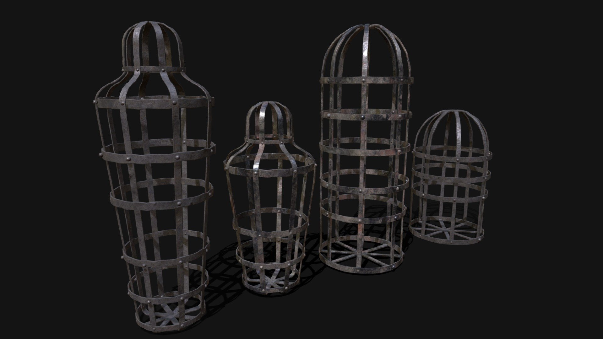 Medieval Iron Cages - Buy Royalty Free 3D model by Clockwork Creations (@clockworkcreations ...