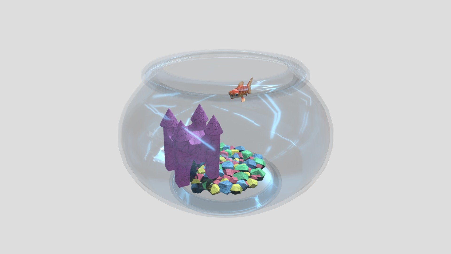 Fish_&_Bowl_4 - Download Free 3D model by Nicholas_Dorland [2a2cc42 ...
