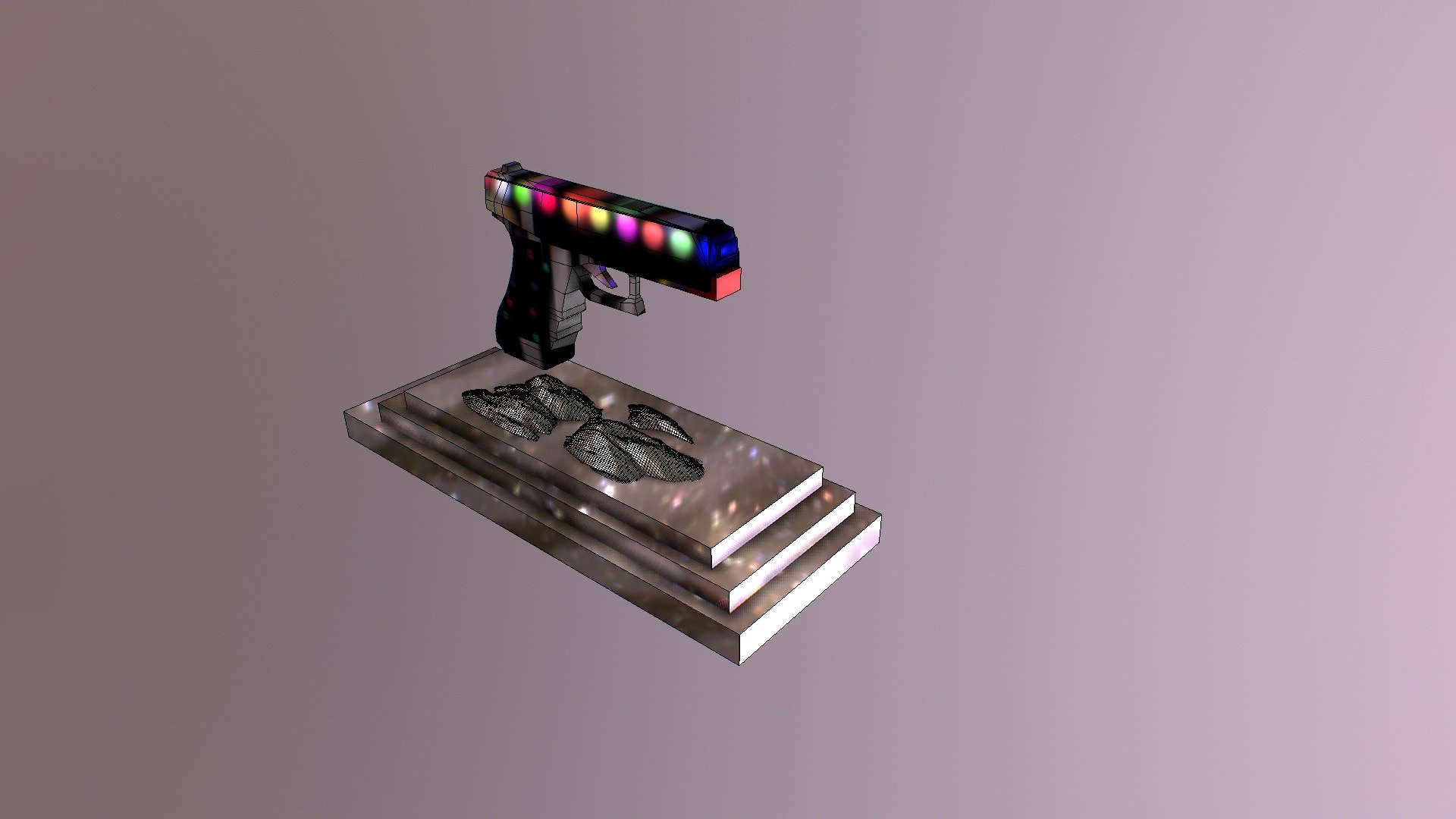 pistol blender - 3D model by sity [2a2de1f] - Sketchfab