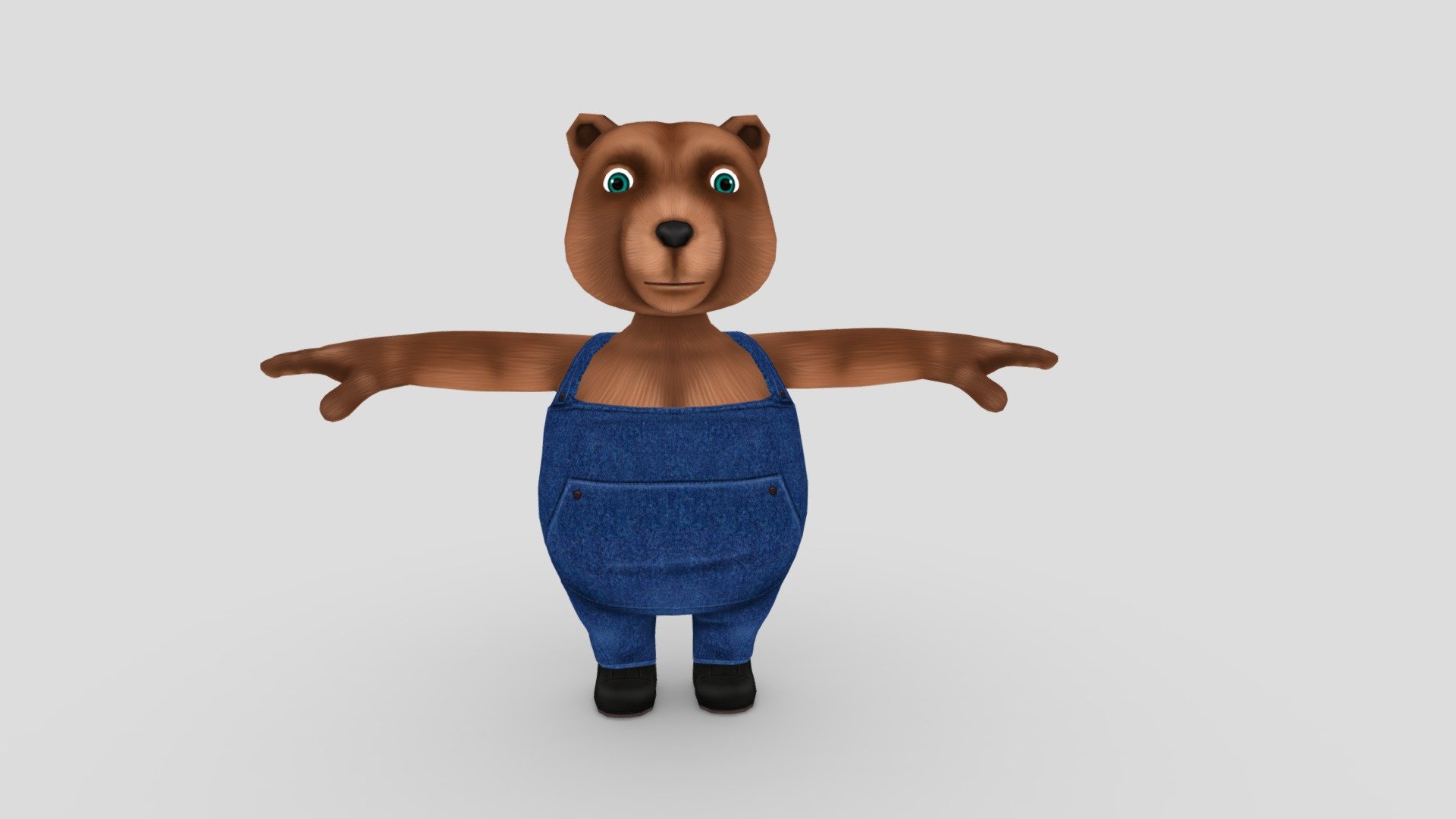 Humanoid Bear Character - 3D model by creative.avl [2a2fba7] - Sketchfab