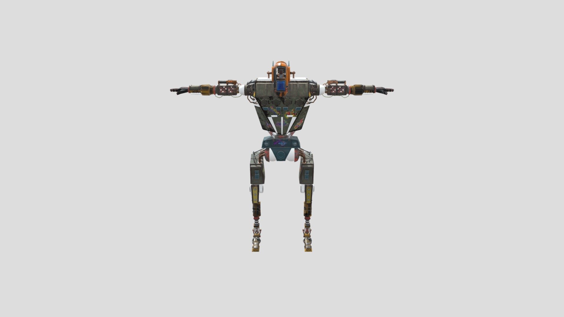 Rusted Robot - 3D model by Millsy123 [2a30dff] - Sketchfab