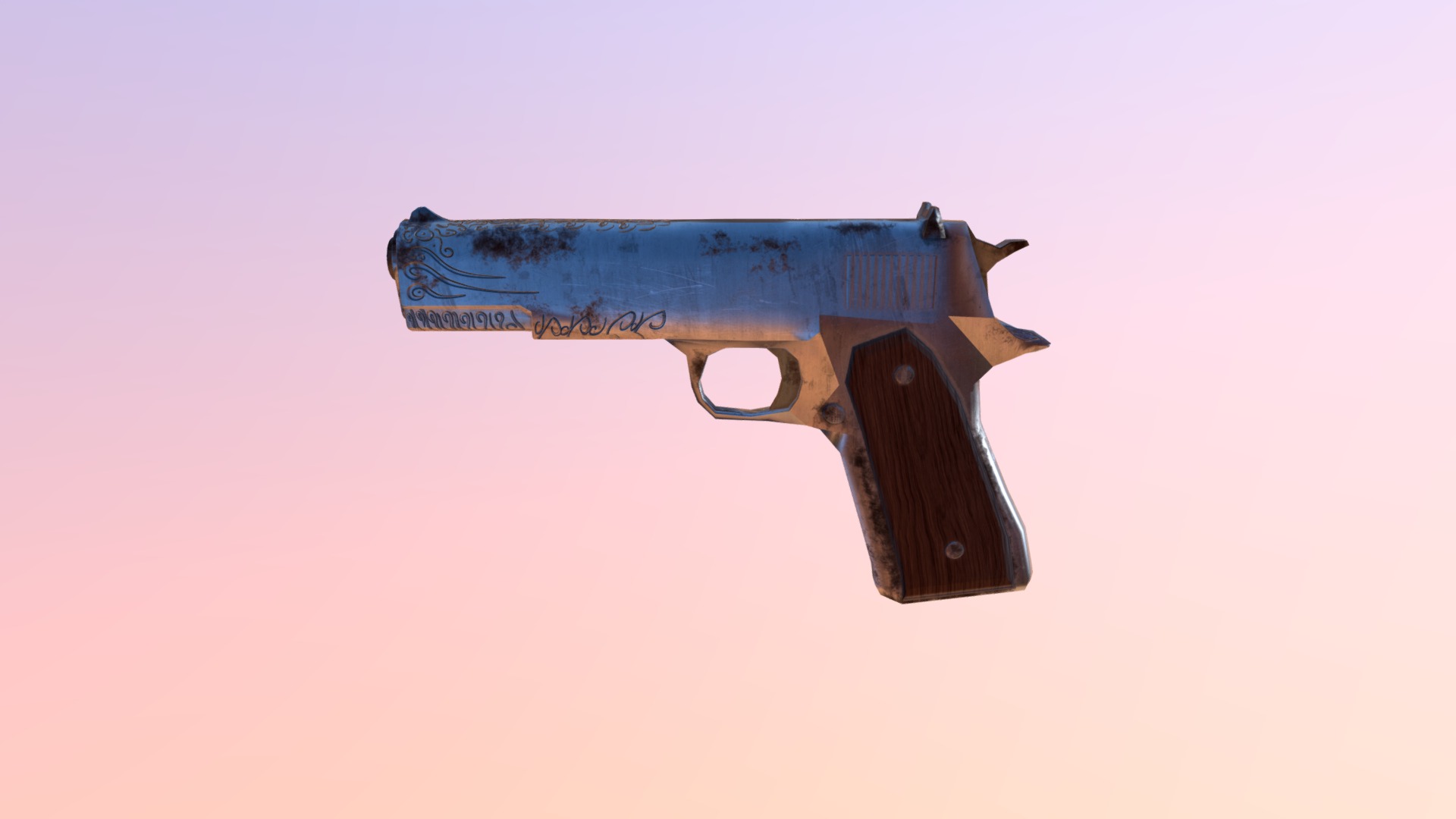 Pistol - 3D model by Yukicossic [2a3218c] - Sketchfab