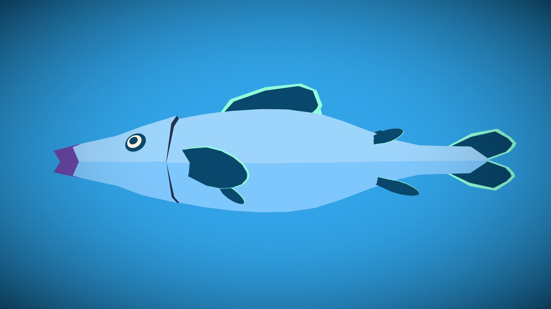 Long Fish - Download Free 3D model by Bent Polygon (@sporeos) [2a321e9 ...