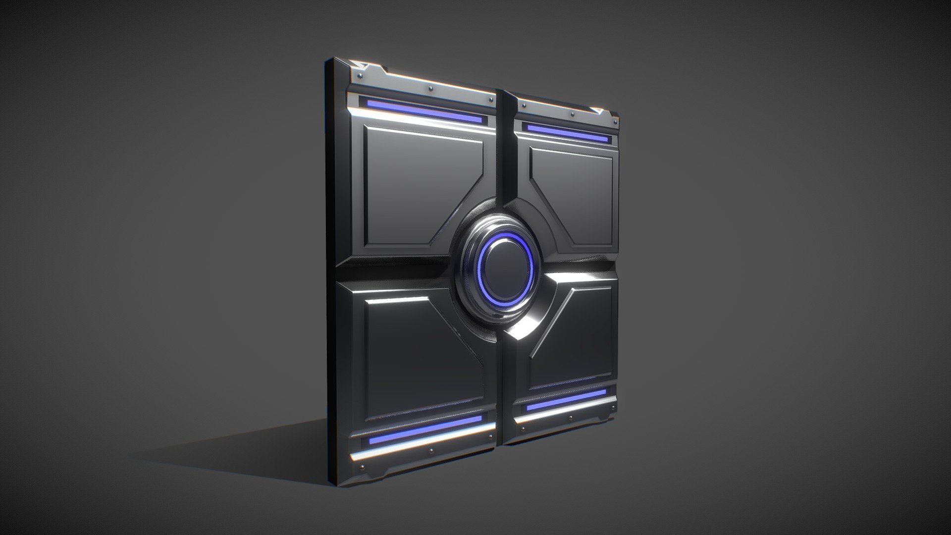 FREE SciFi Panel 002 - public domain (CC0) - Download Free 3D model by ...