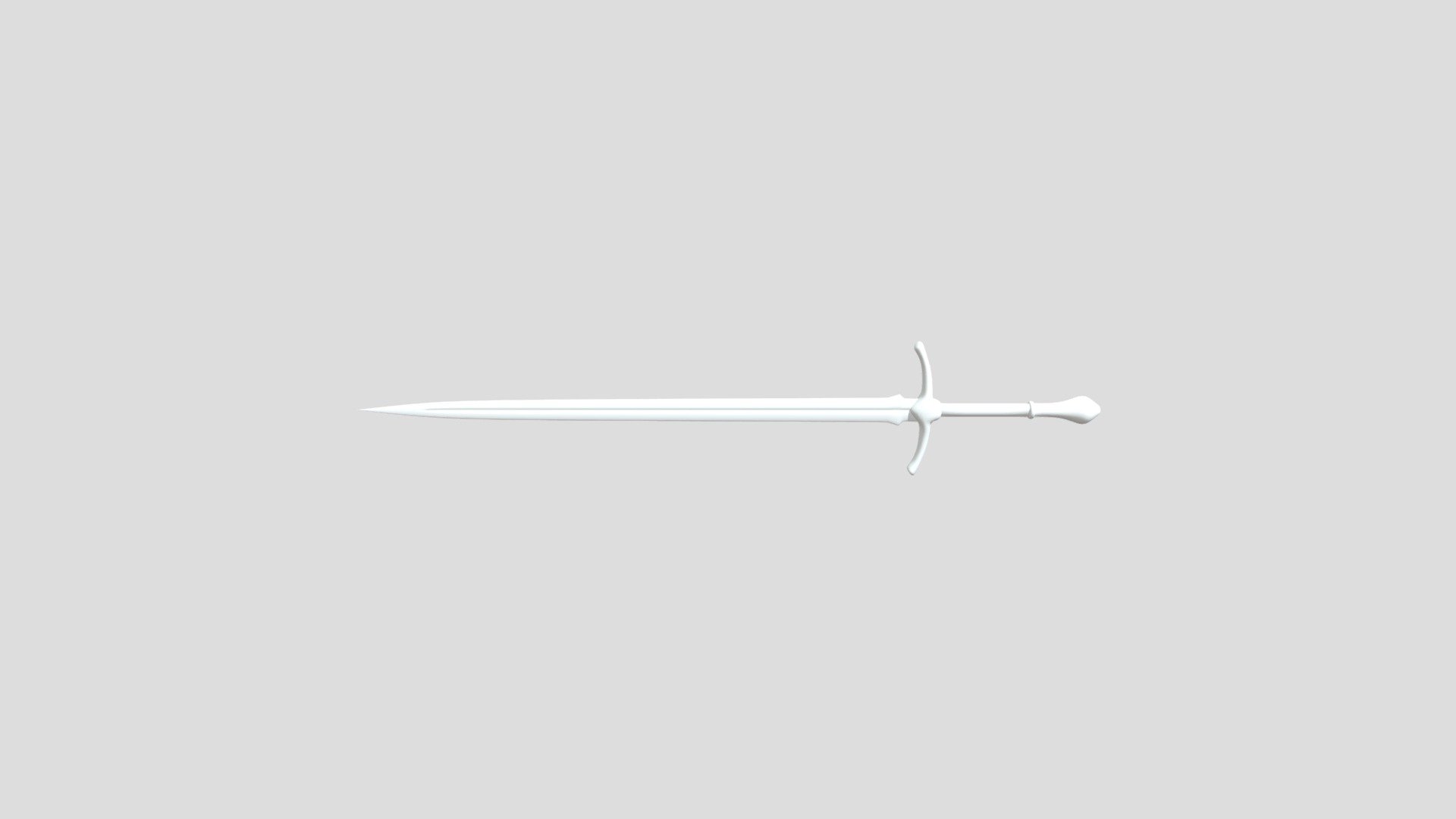 Sword without color - Download Free 3D model by ...