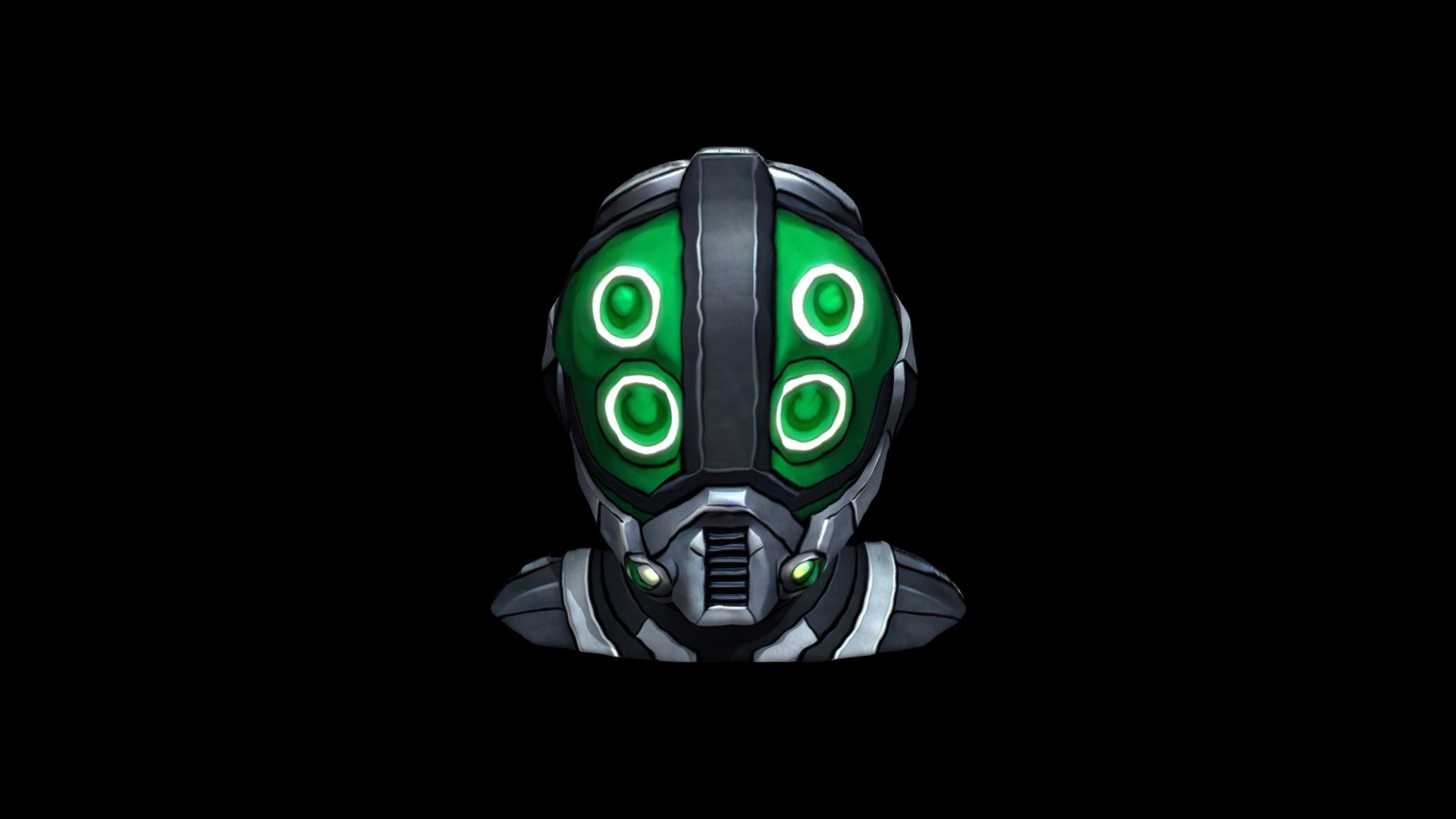 Helmet Mask Robot Cartoon 1041 - Download Free 3D model by klrxyz ...
