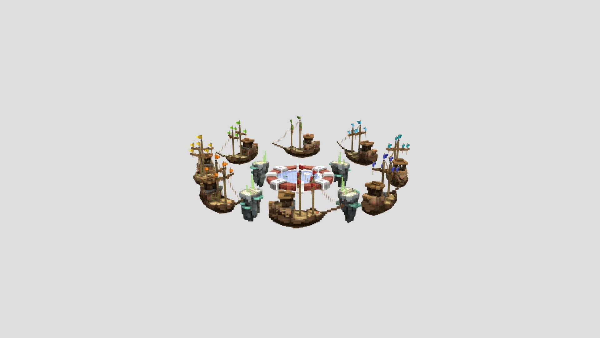PixelMine | 4 Great Bedwars Maps 1 - 3D model by Pixel Mine (@pixelminestudio) [2a3c919] - Sketchfab