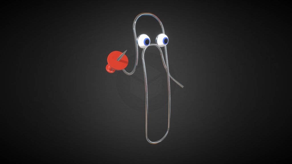 Clippy - 3D model by Mikaye [2a3e5b8] - Sketchfab