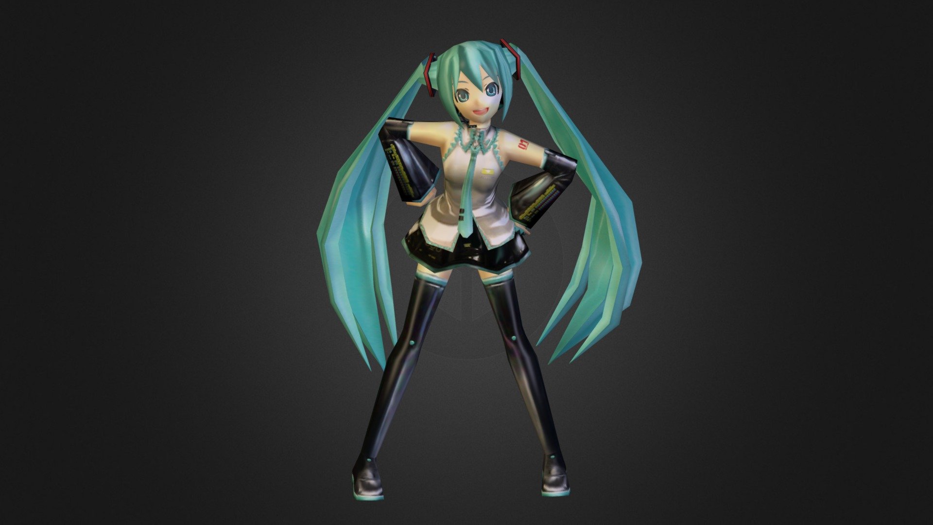 Hatsune_Miku_Test - 3D model by WASPrade [2a3f363] - Sketchfab