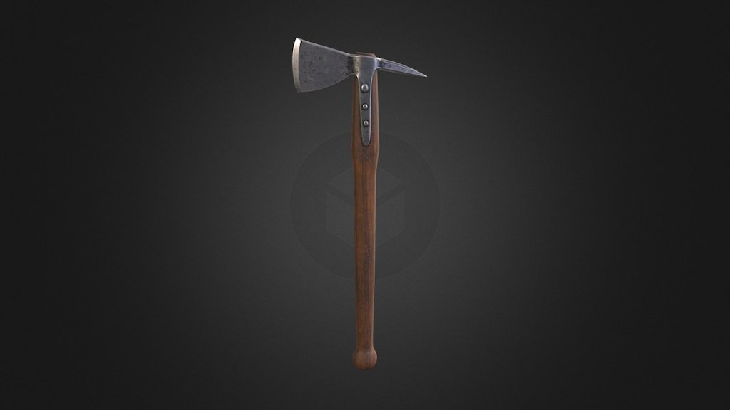 Medieval one-handed viking axe 5 - Download Free 3D model by Pernach ...