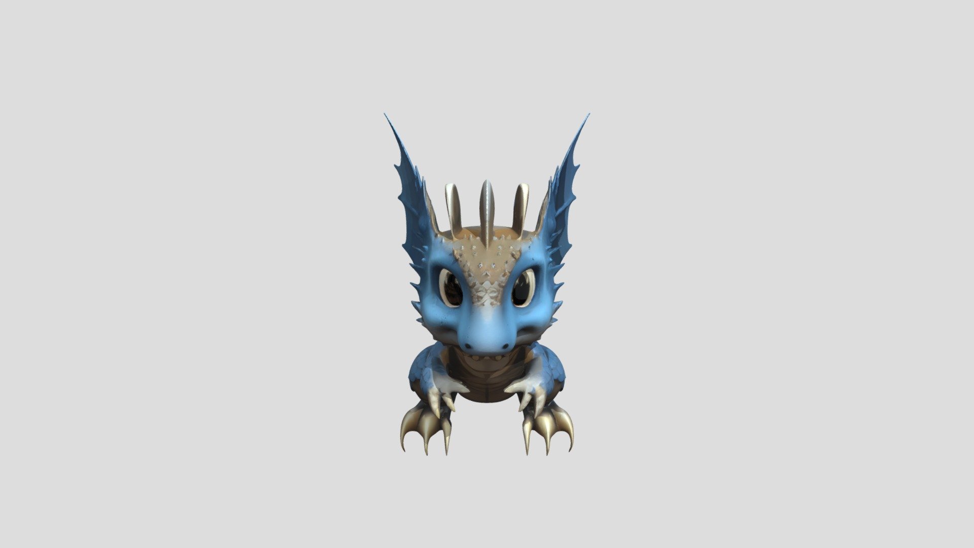 cute dragon character - 3D model by jjprintsstuff [2a40e63] - Sketchfab