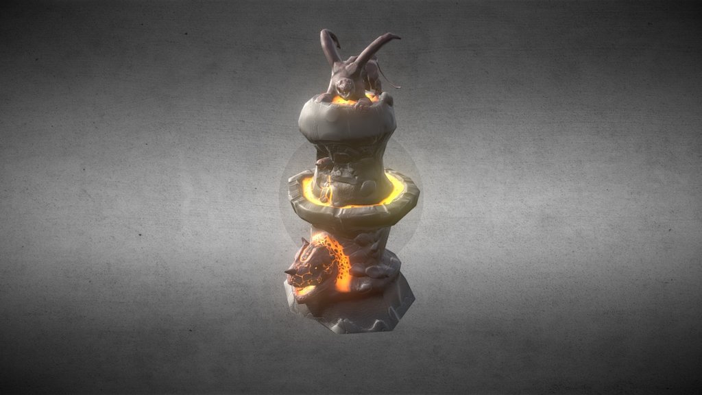 [OLD]Dragon Pillar + Atlas - 3D model by Gonzalo Sepúlveda ...