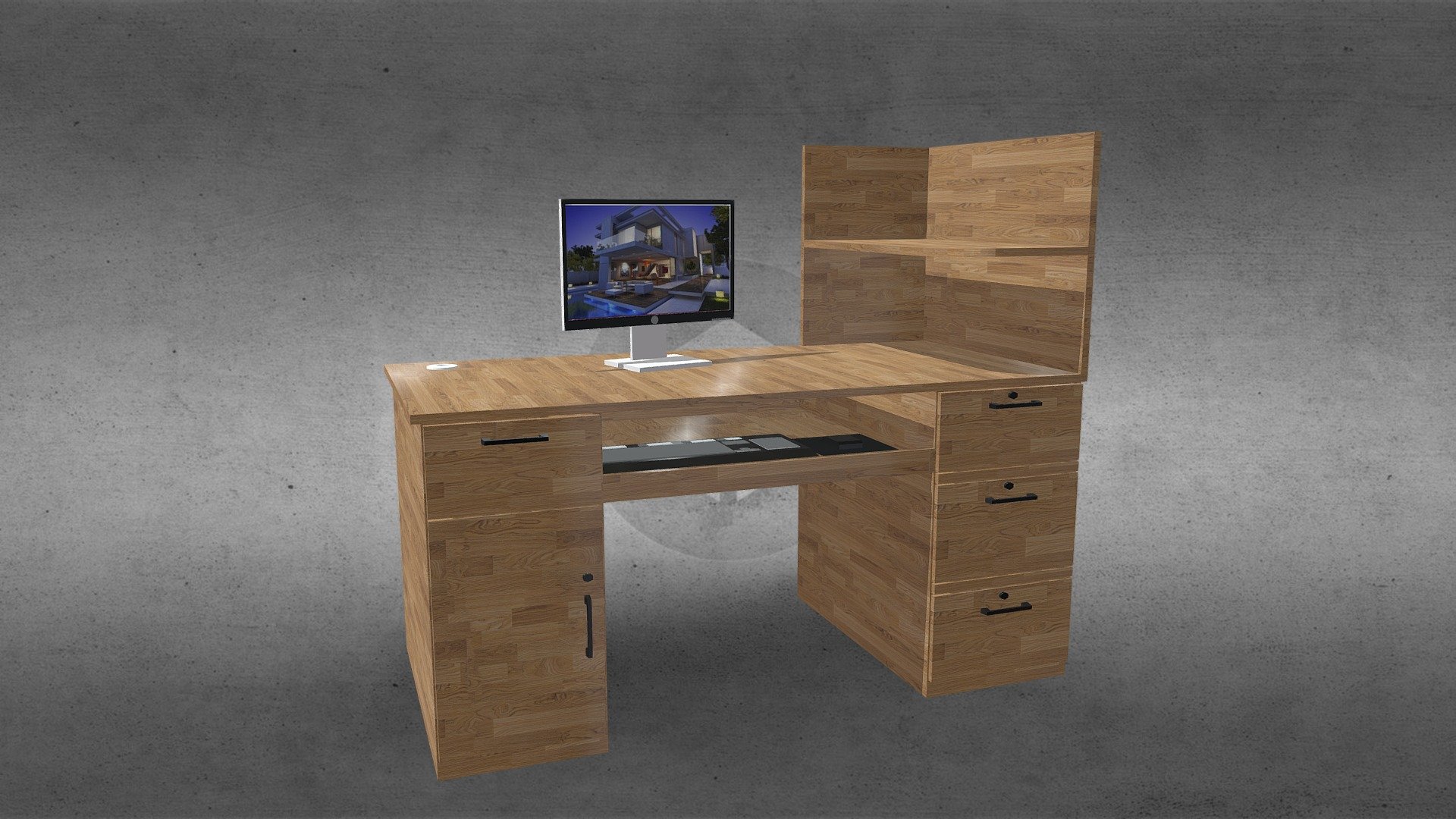 Table Office - Download Free 3D model by locinan [2a43955] - Sketchfab