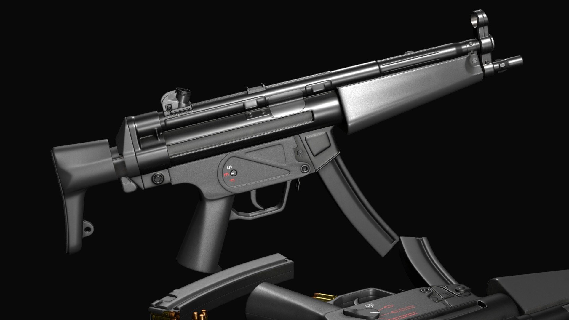 MP5A3 SMG - 3D model by budedalah [2a45394] - Sketchfab