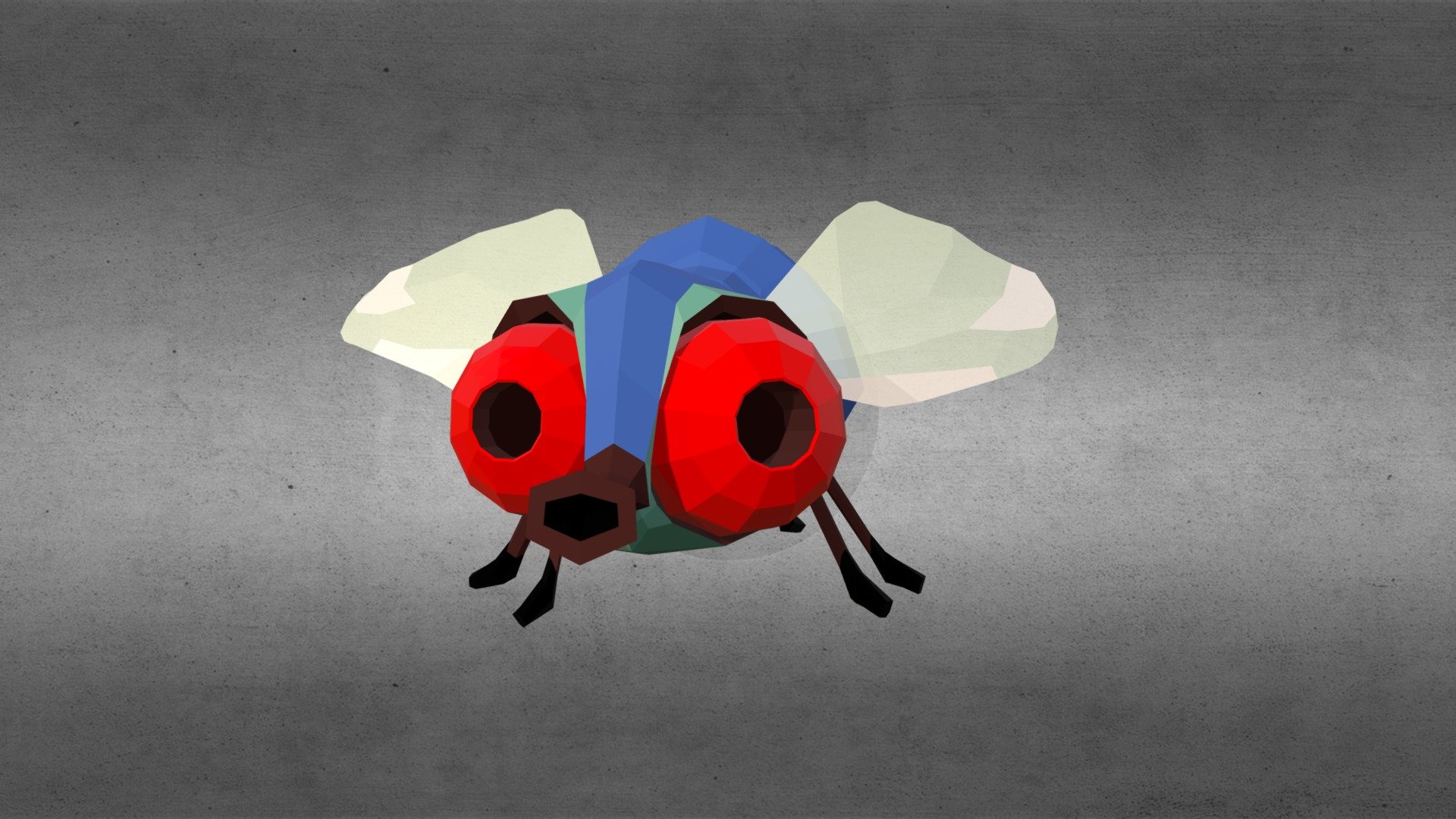 low poly fly - Download Free 3D model by Maf'j Alvarez (@blujay ...