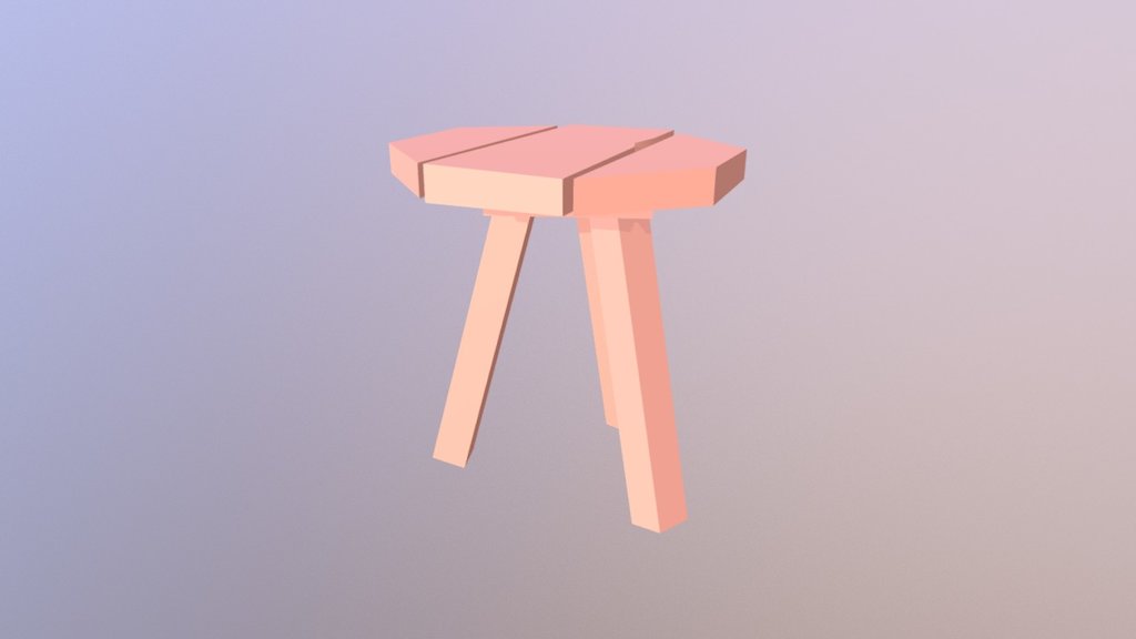 Stool - Download Free 3D model by georgiynomerovskiy [2a4c53a] - Sketchfab