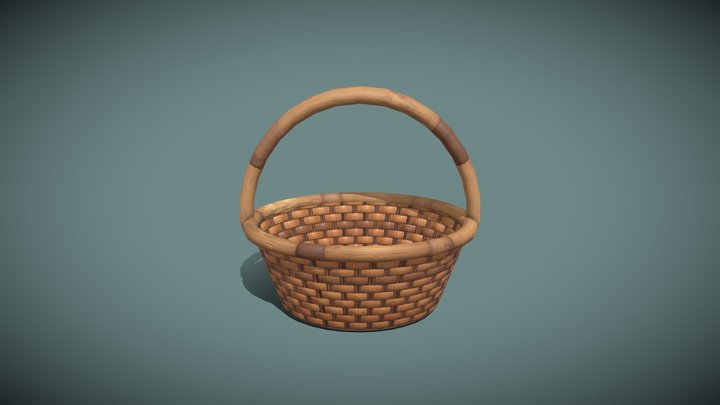 Woven-basket 3D models - Sketchfab