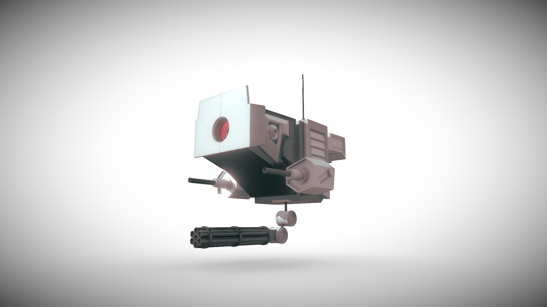 Flying Robot Turret - Download Free 3D model by ARFMP [2a4cea3] - Sketchfab