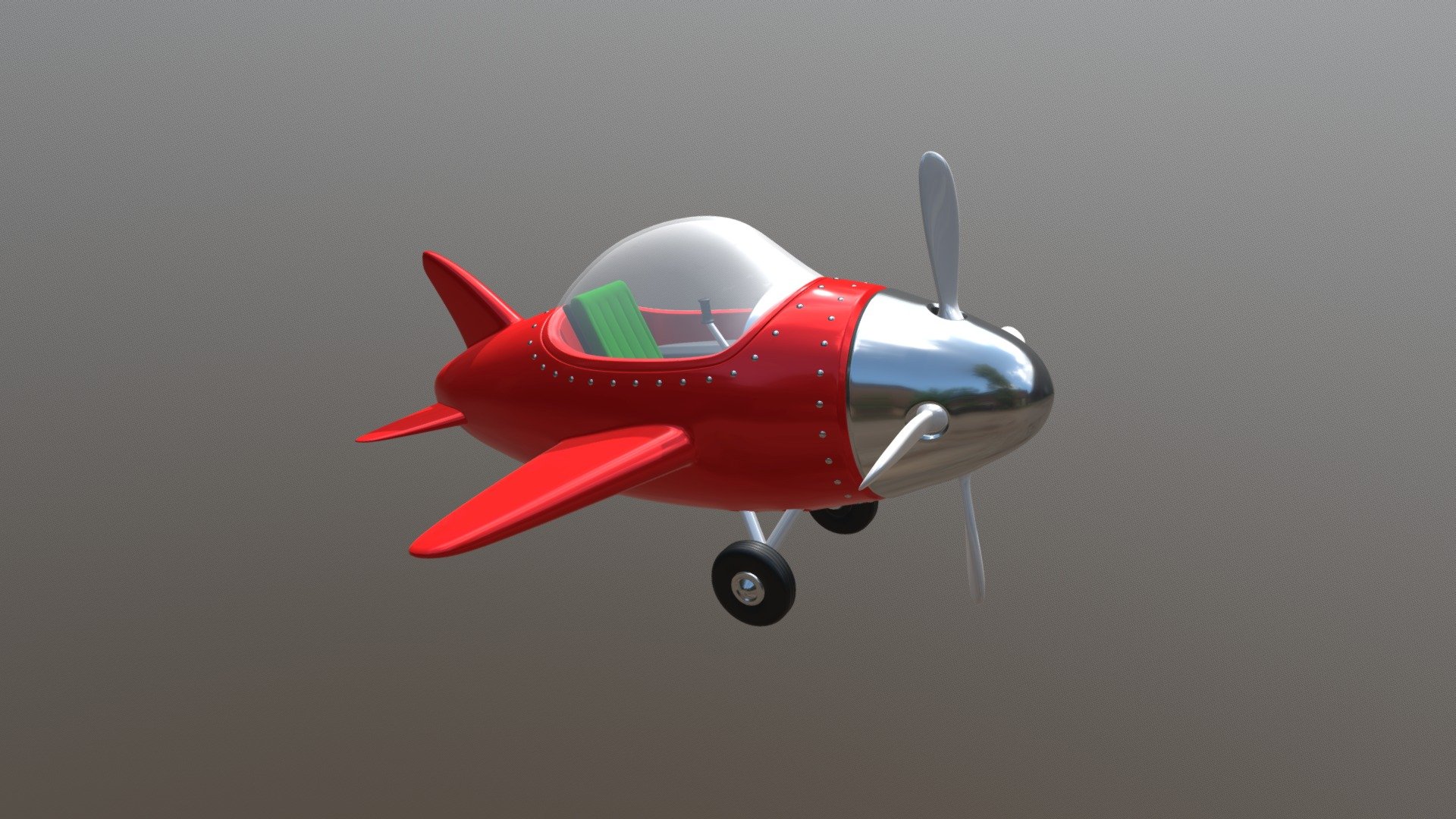 Cartoon Plane - 3D model by JKohrt7 [2a4fe81] - Sketchfab