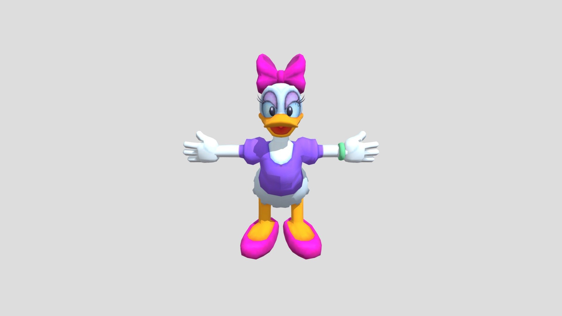 Game Cube - Disneys Party - Daisy Duck - Download Free 3D model by ...