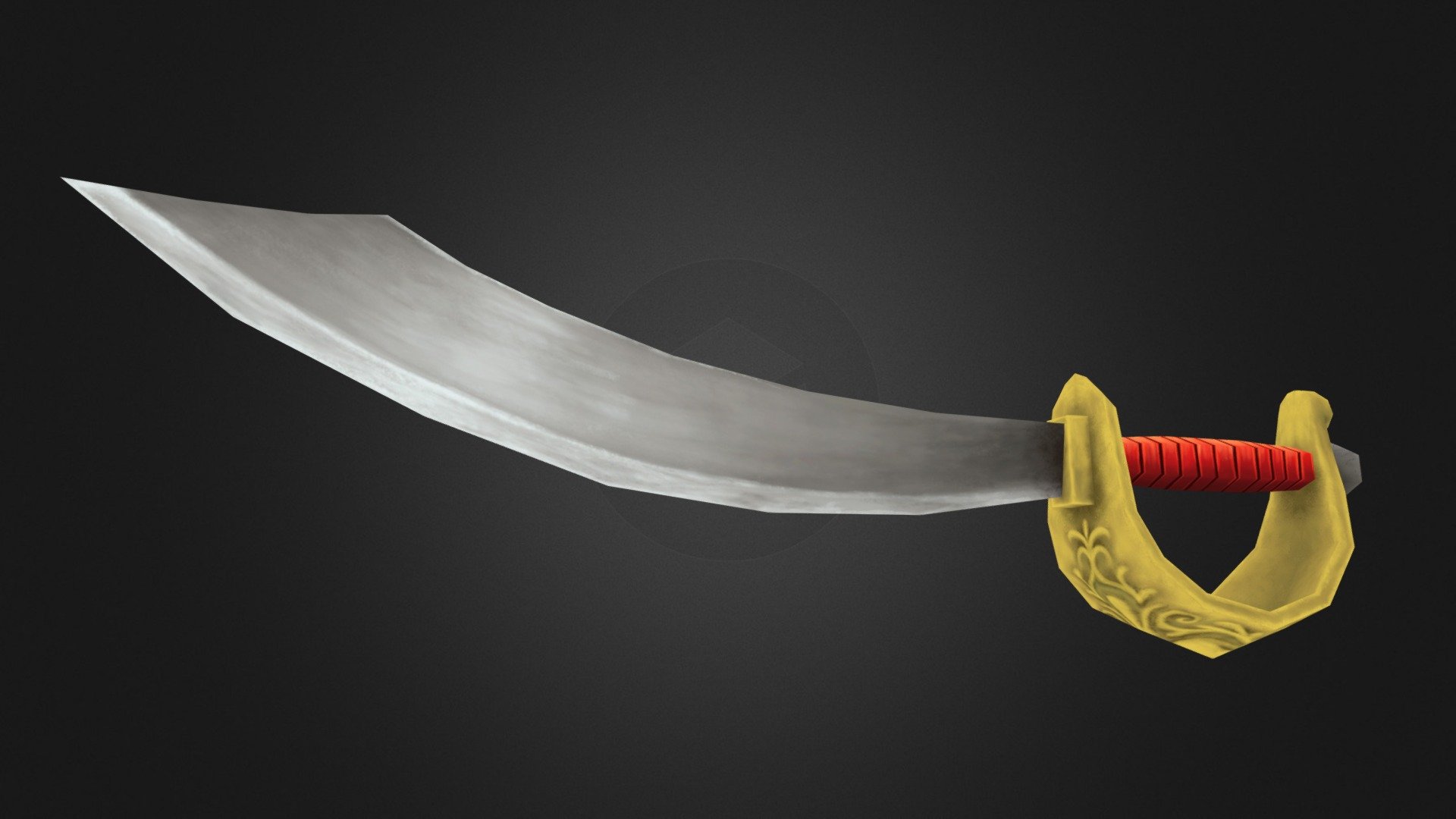 Blimey's Cutlass - 3D model by Jessica Anderson (@jessandersonart ...