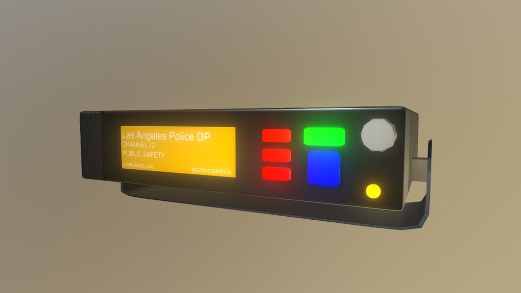 Police Scanner - 3D model by Bryan (@BryanSanchinolo) [2a55805] - Sketchfab