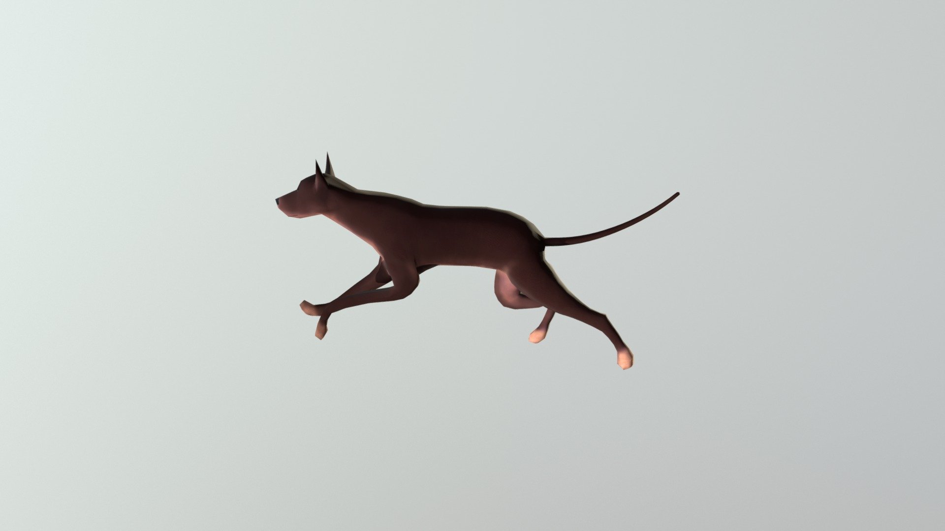 Lowpoly Dog Run - 3D model by timesen [2a56057] - Sketchfab