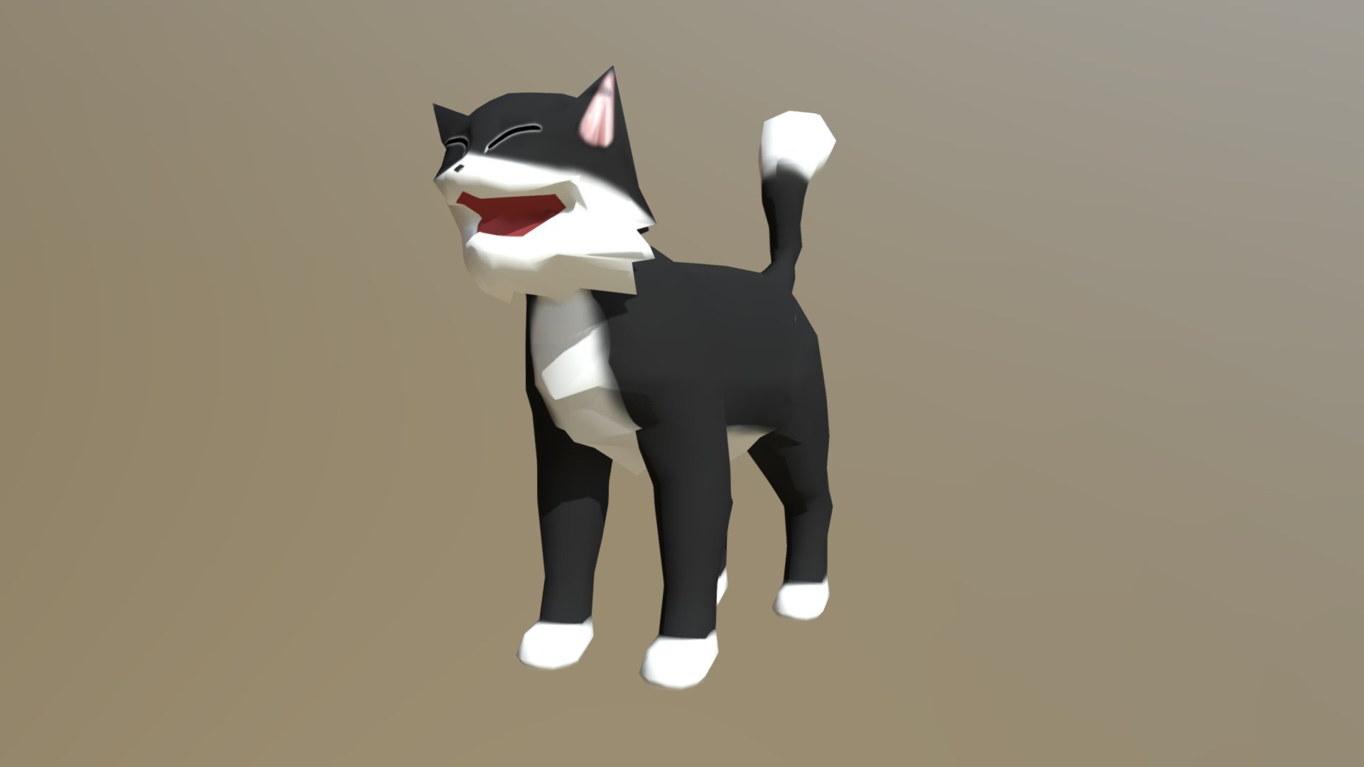 Low Poly Cat - Download Free 3D model by Paraless [2a590bd] - Sketchfab