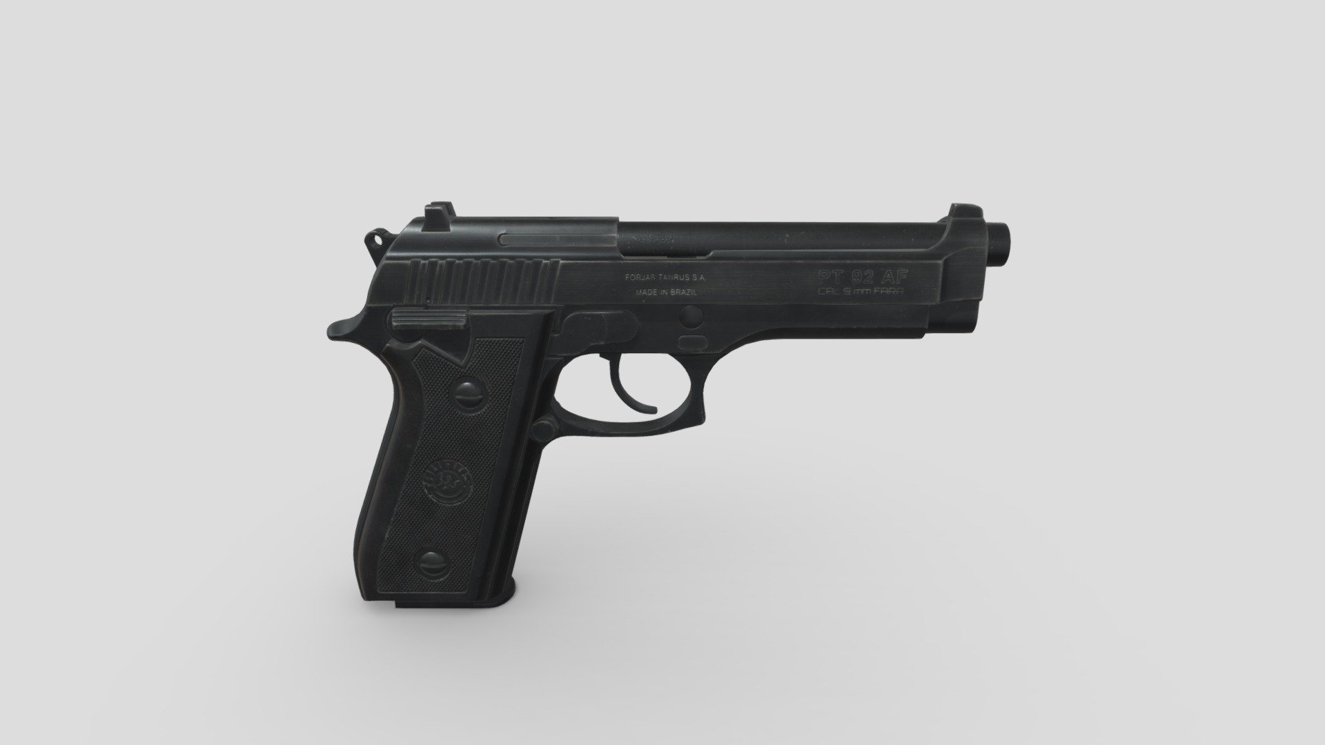 Taurus PT92 - Low Poly - PBR - 3D model by Rutas (@Suandoa) [2a5ad43 ...